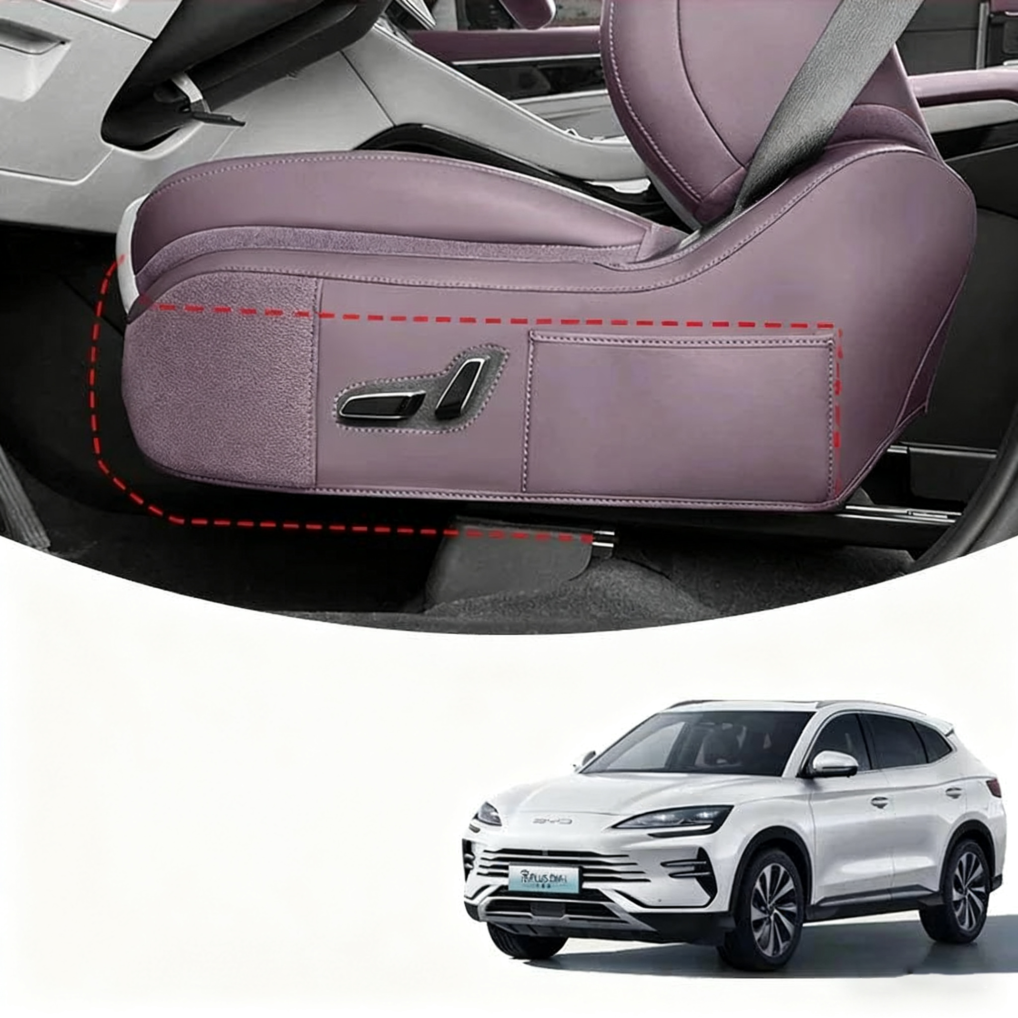 Byd Song Plus/Seal u Dmi Ev Car Seat Adjustment Side Protection Pads ...
