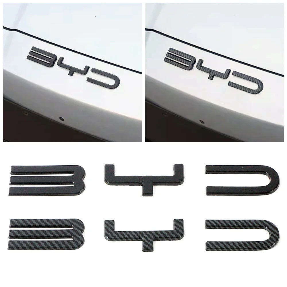 BYD Logo Car Front Rear Bumper Emblem Badge Sticker – BYDAC