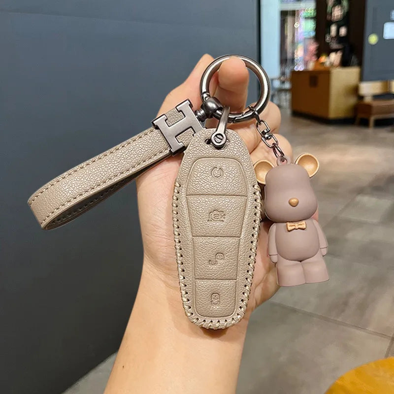 BYD Car Keychain Pu Leather Car Key Case – BYDAC