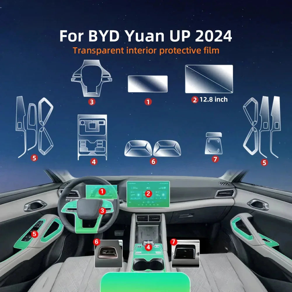 BYD YUAN UP Center Console Instrument Dashboard Protective Film – BYDAC